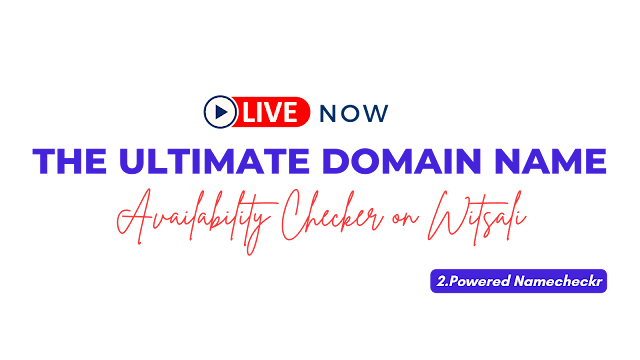 Namechekr The Ultimate Domain Name Availability Checker on Witsali Witsali A Creative Web Development Company